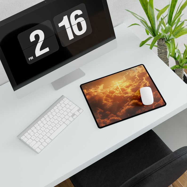 Christ on the Cross Christian in Heaven Xxl Mouse Pad, Hope Faith Love ...