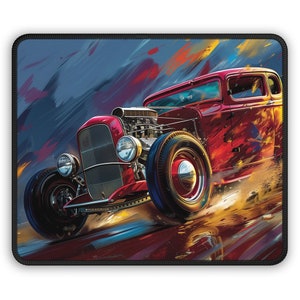 Vintage Hot Rod Classic Car Vintage -gaming Mouse Pad - Etsy