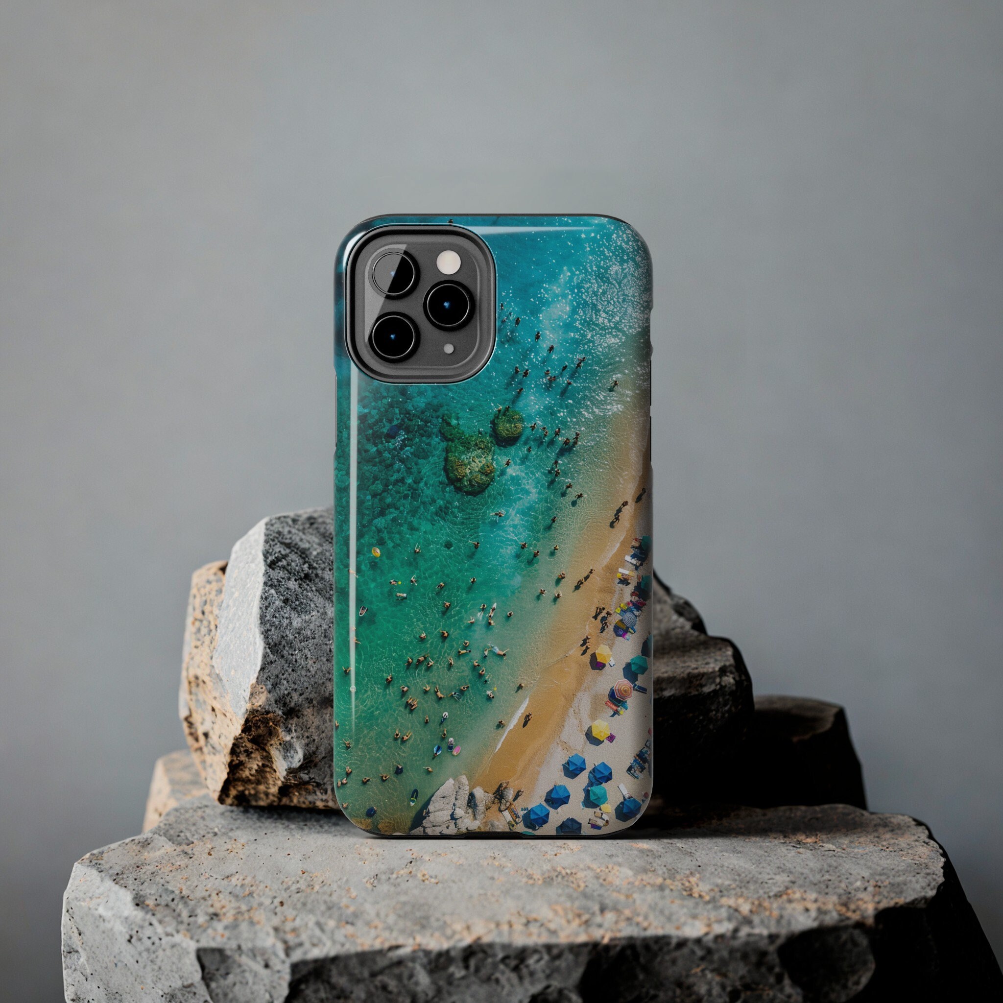 Aerial View of a Beach | Sunny Beach Day Tough Phone Case | Custom ...