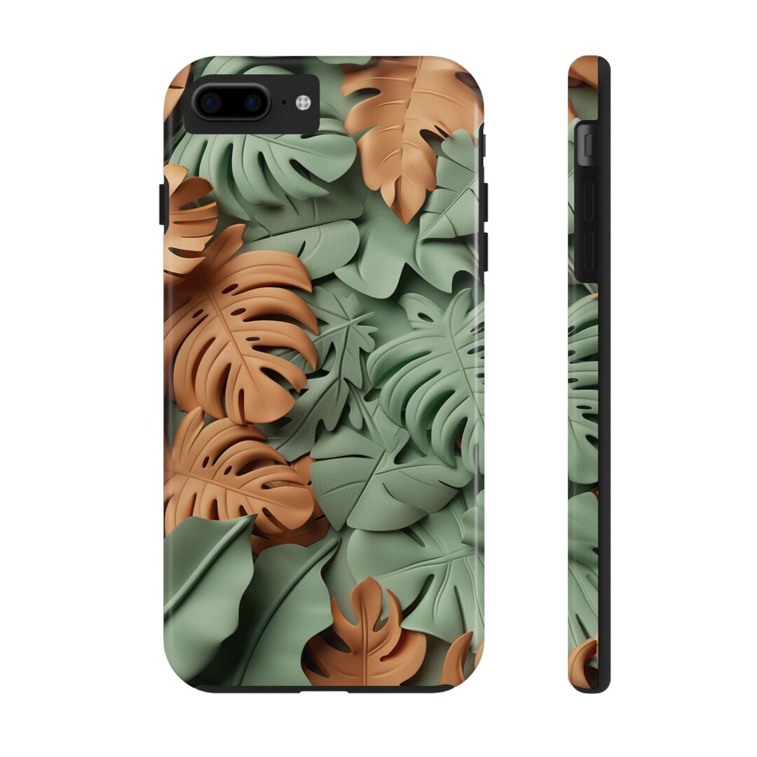 Vintage Clay Palm Leaf Art Phone Case Tough Phone Case | Custom Phone ...