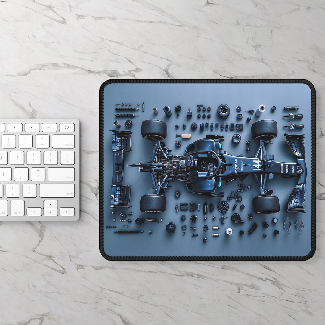 Formula Race Car Design Gaming Mouse Pad - Race Car With Organized Car ...