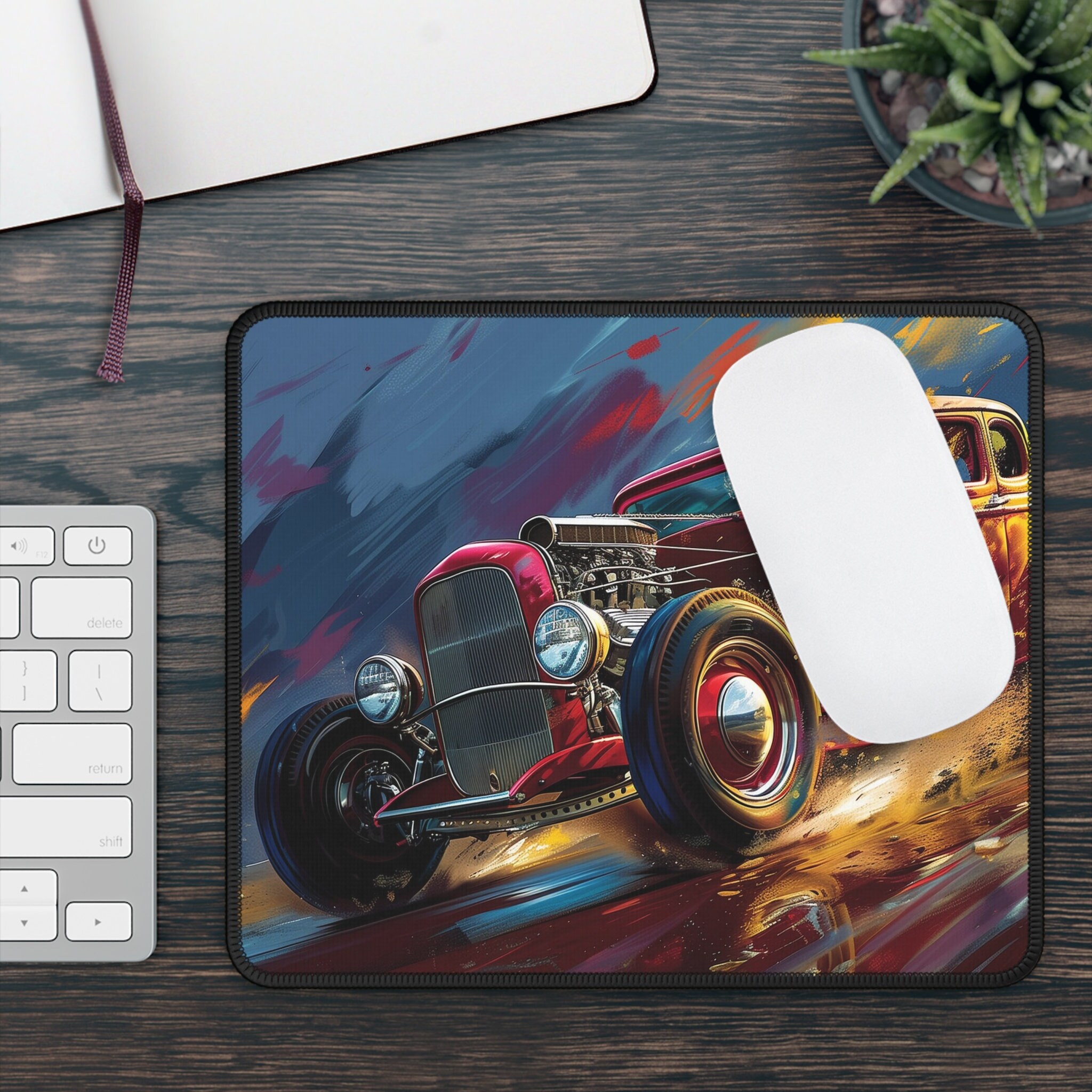 Vintage Hot Rod Classic Car Vintage -gaming Mouse Pad - Etsy