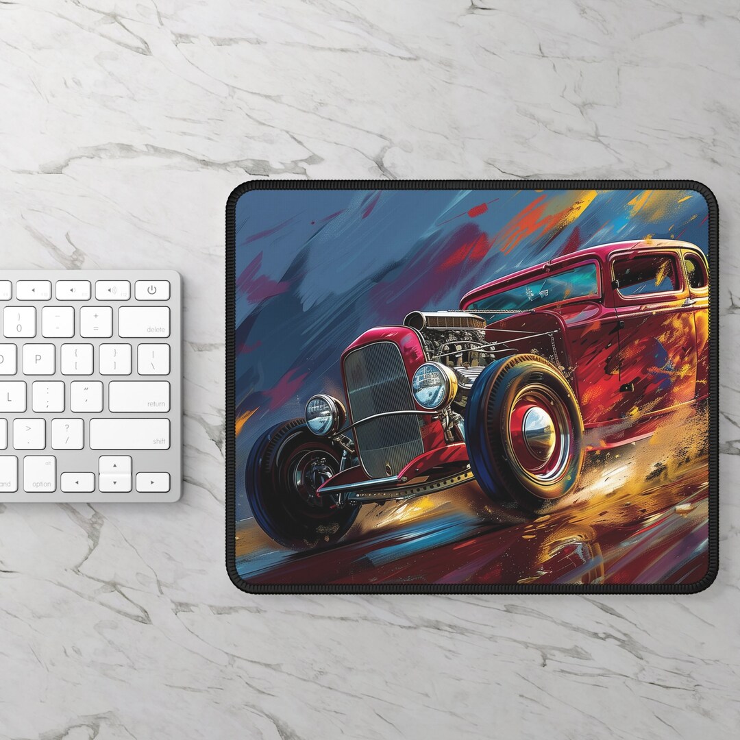 Vintage Hot Rod Classic Car Vintage -gaming Mouse Pad - Etsy