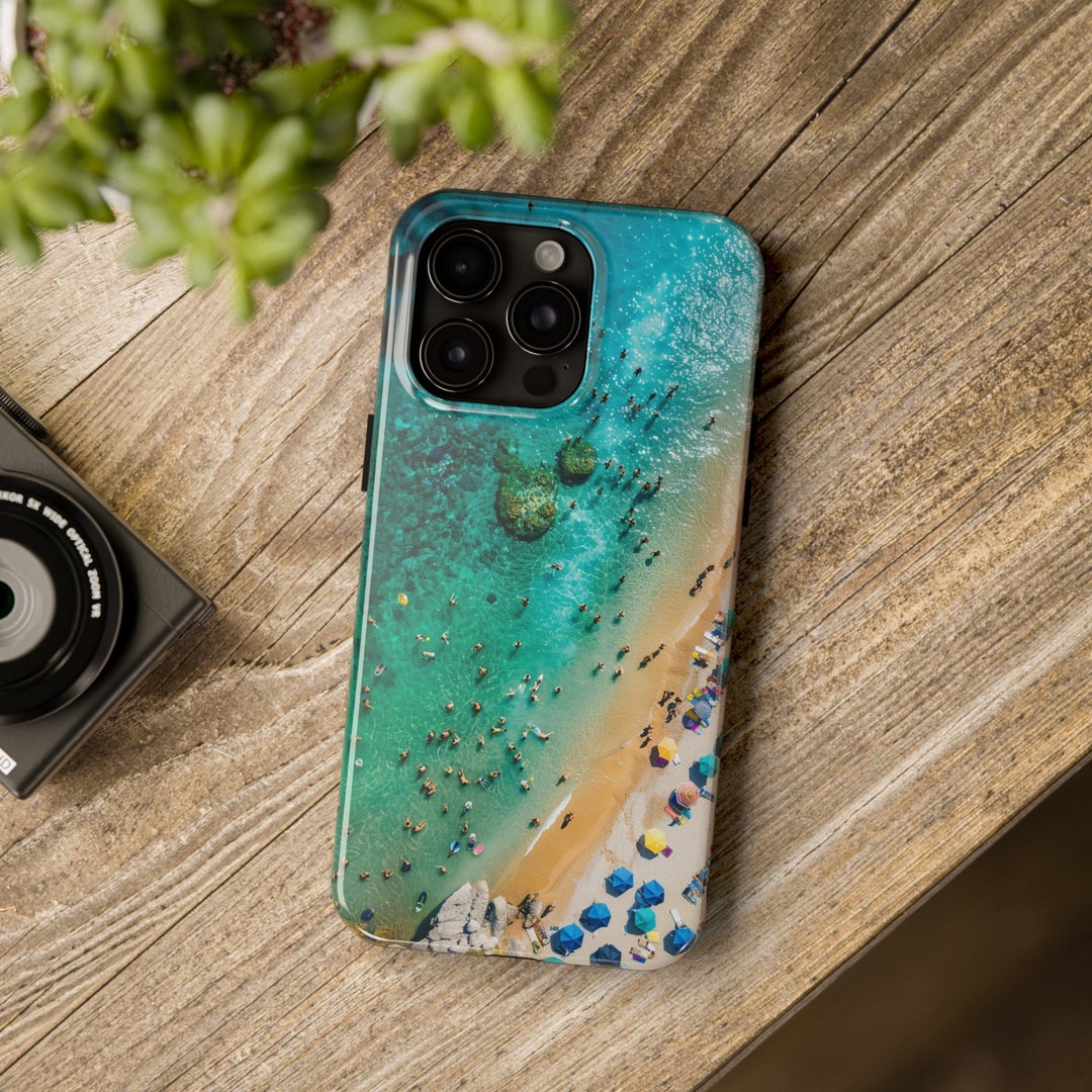 Aerial View of a Beach | Sunny Beach Day Tough Phone Case | Custom ...