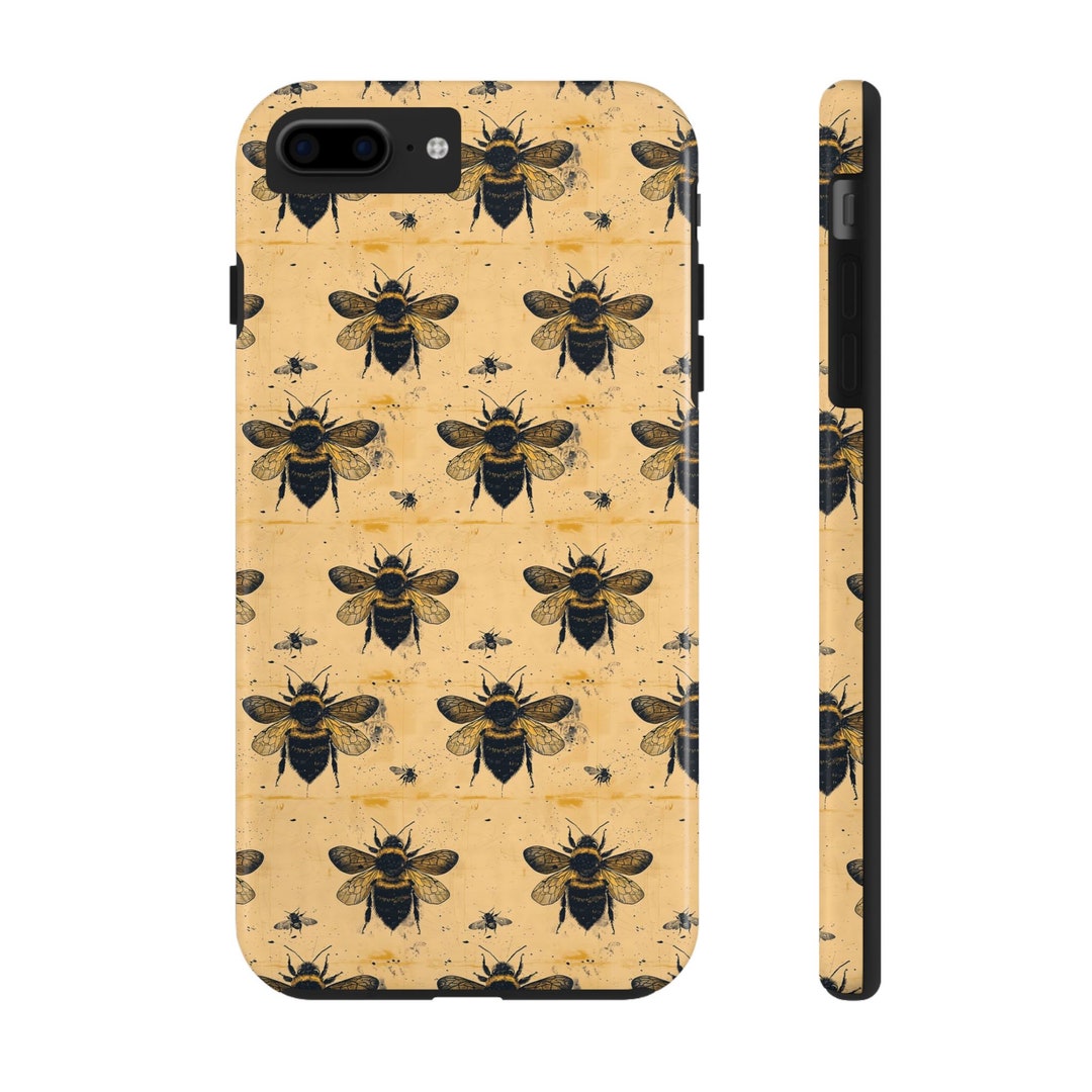 Honey Bee Phone Case Vintage Bee Pattern Bee Lover Floral Samsung Phone ...