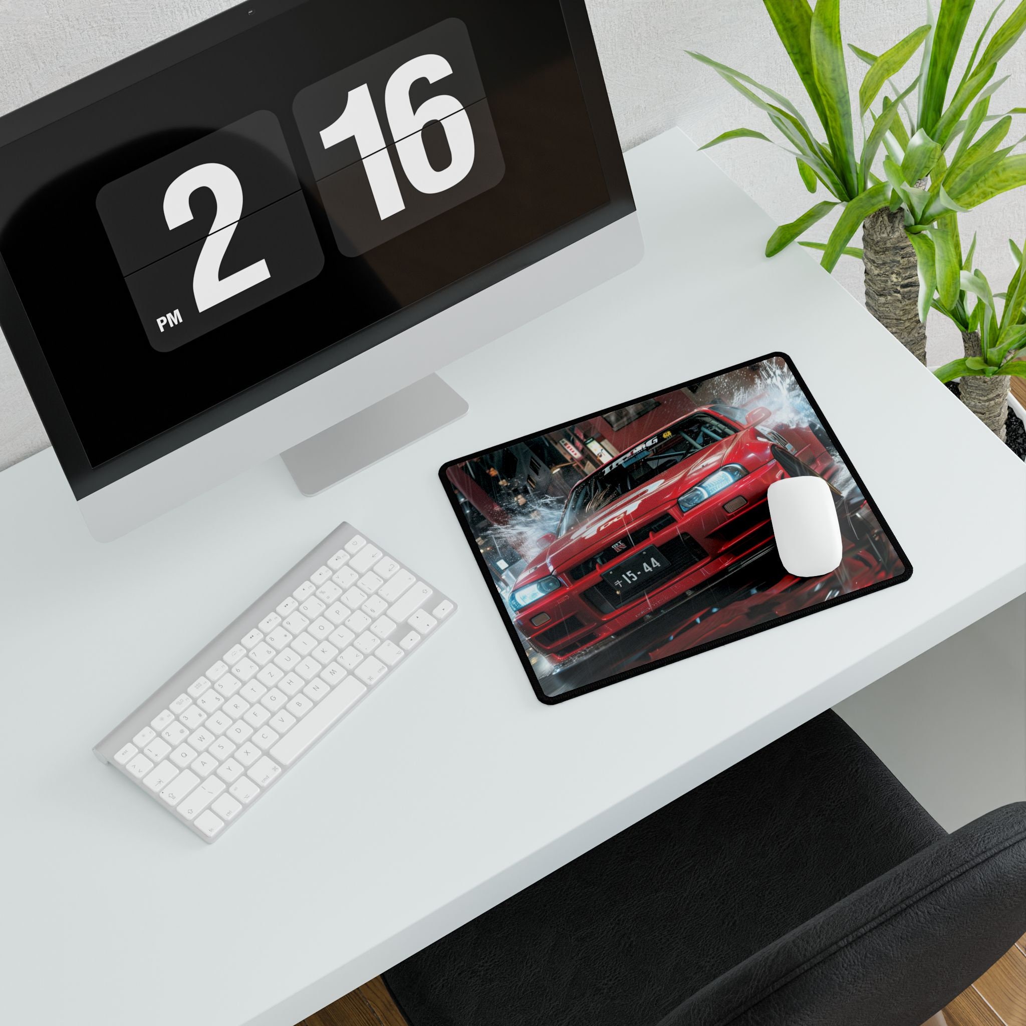 Jdm Drift Car Japanese R34 Desk Mat - Midnight Toyko Skyline Drift Car ...