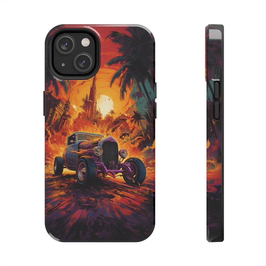 Vintage Surreal Hotrod Painting Tough Phone Case | Custom Phone Cover ...