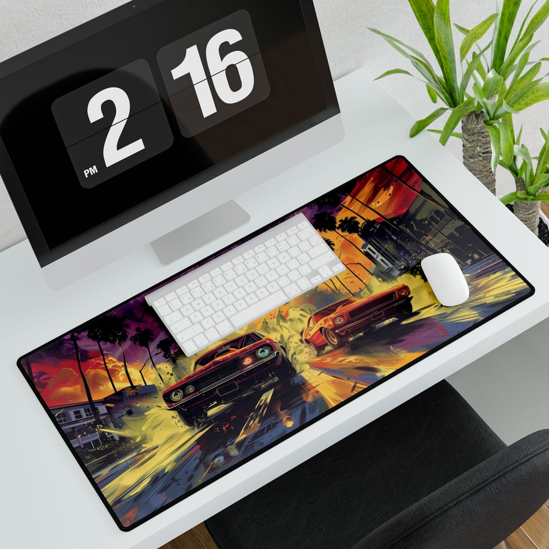 Hot Rod Classic Car Vintage Desk Mat - Classic Car Vintage Car Rat Rod ...