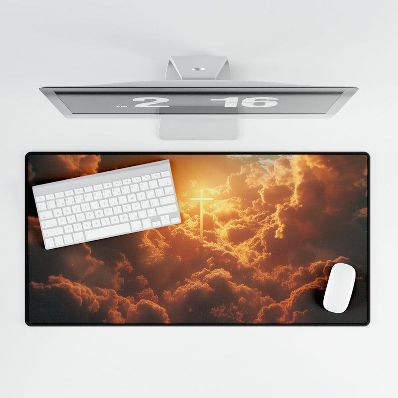 Christ on the Cross Christian in Heaven Xxl Mouse Pad, Hope Faith Love ...