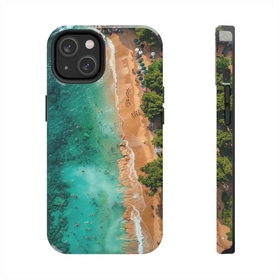 Aerial View of a Beach | Sunny Beach Day Tough Phone Case | Custom ...
