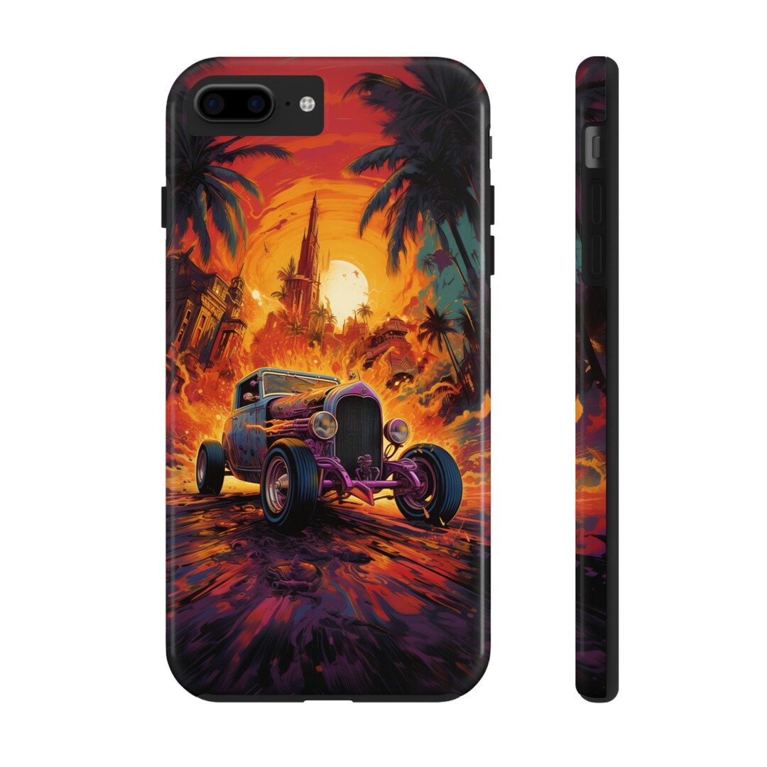Vintage Surreal Hotrod Painting Tough Phone Case | Custom Phone Cover ...