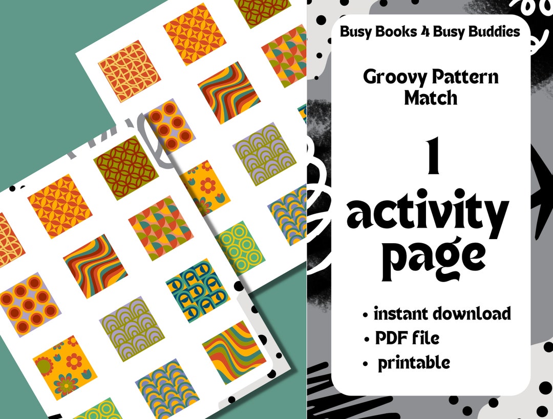Preschool Curriculum, Toddler Busy Book, Learning Binder, Pattern Match ...