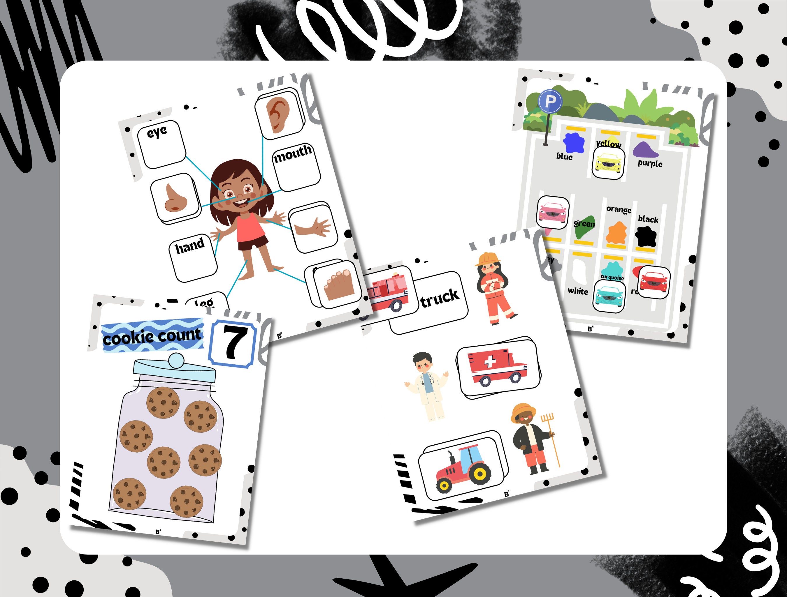 Toddler Busy Book, Toddler Workbook Pages, Learning Binder, Activity ...