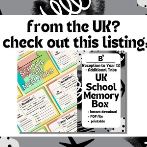 School Memory Box, First Day of School Interview, School File ...