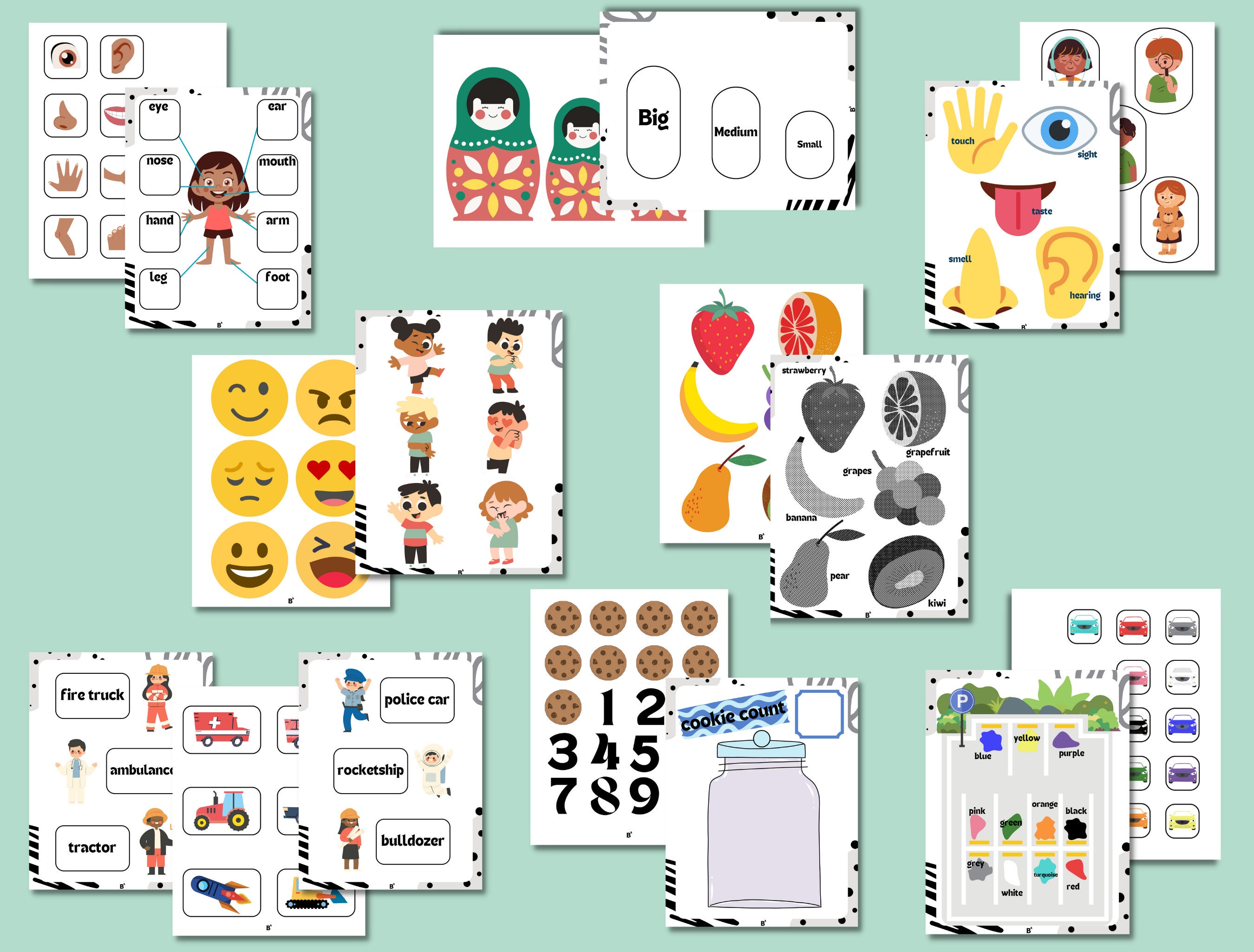Toddler Busy Book, Toddler Workbook Pages, Learning Binder, Activity ...