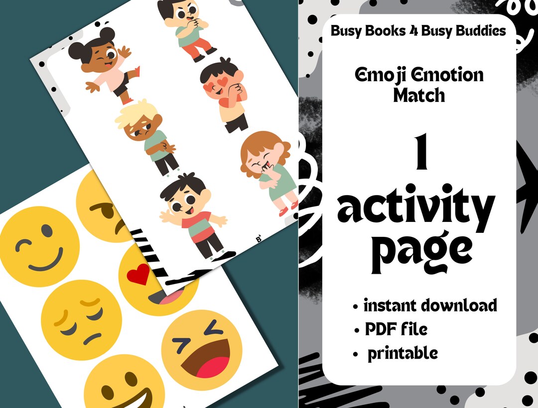 Toddler Busy Book, Emotions Workbook Pages, Learning Binder, Activity ...