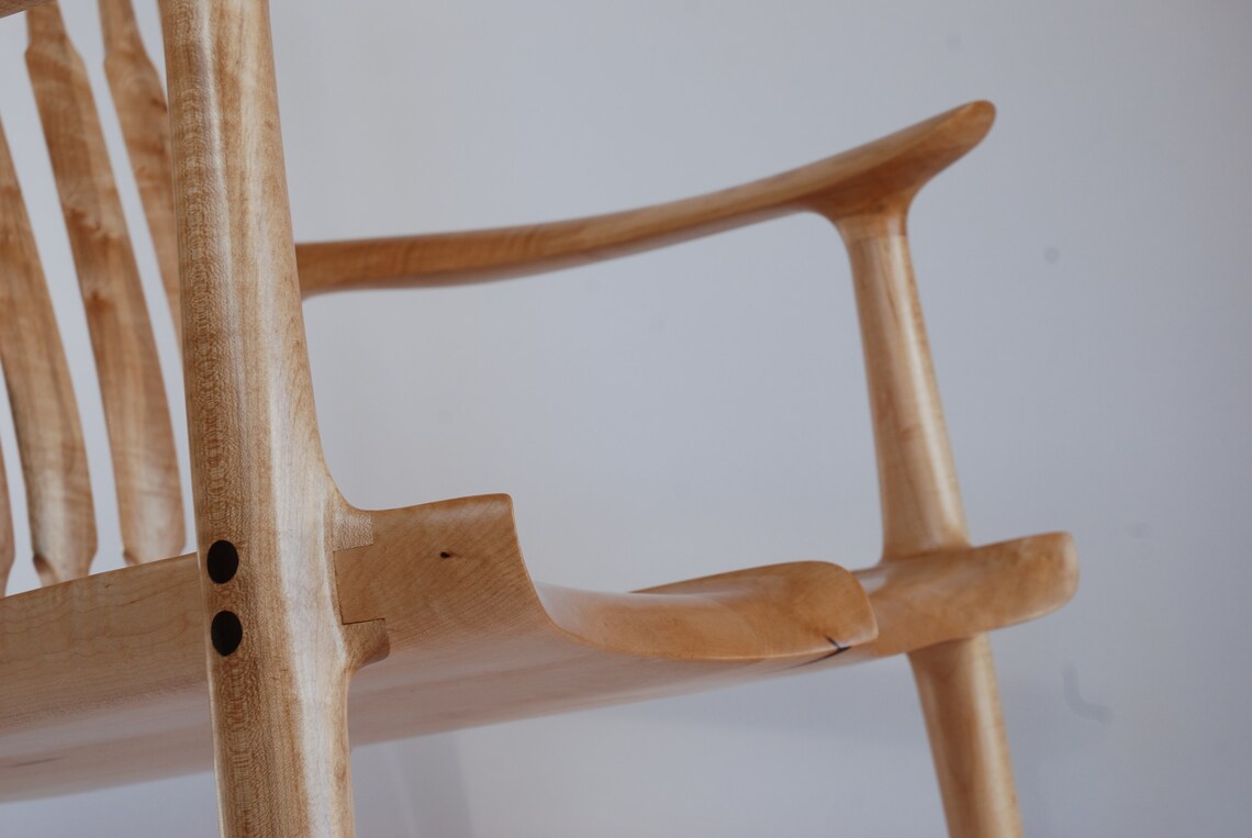 Rocking Chair Inspired by Sam Maloof / Wooden Furniture / Handcrafted ...