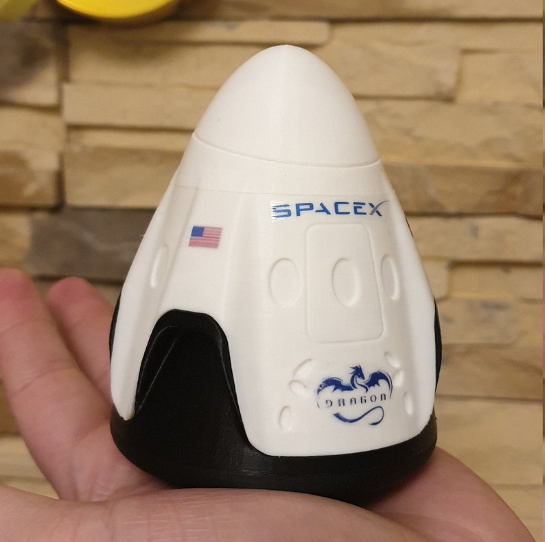 Spacex Falcon 9 Crew Dragon Capsule Decals - Labels Included. UK Seller ...