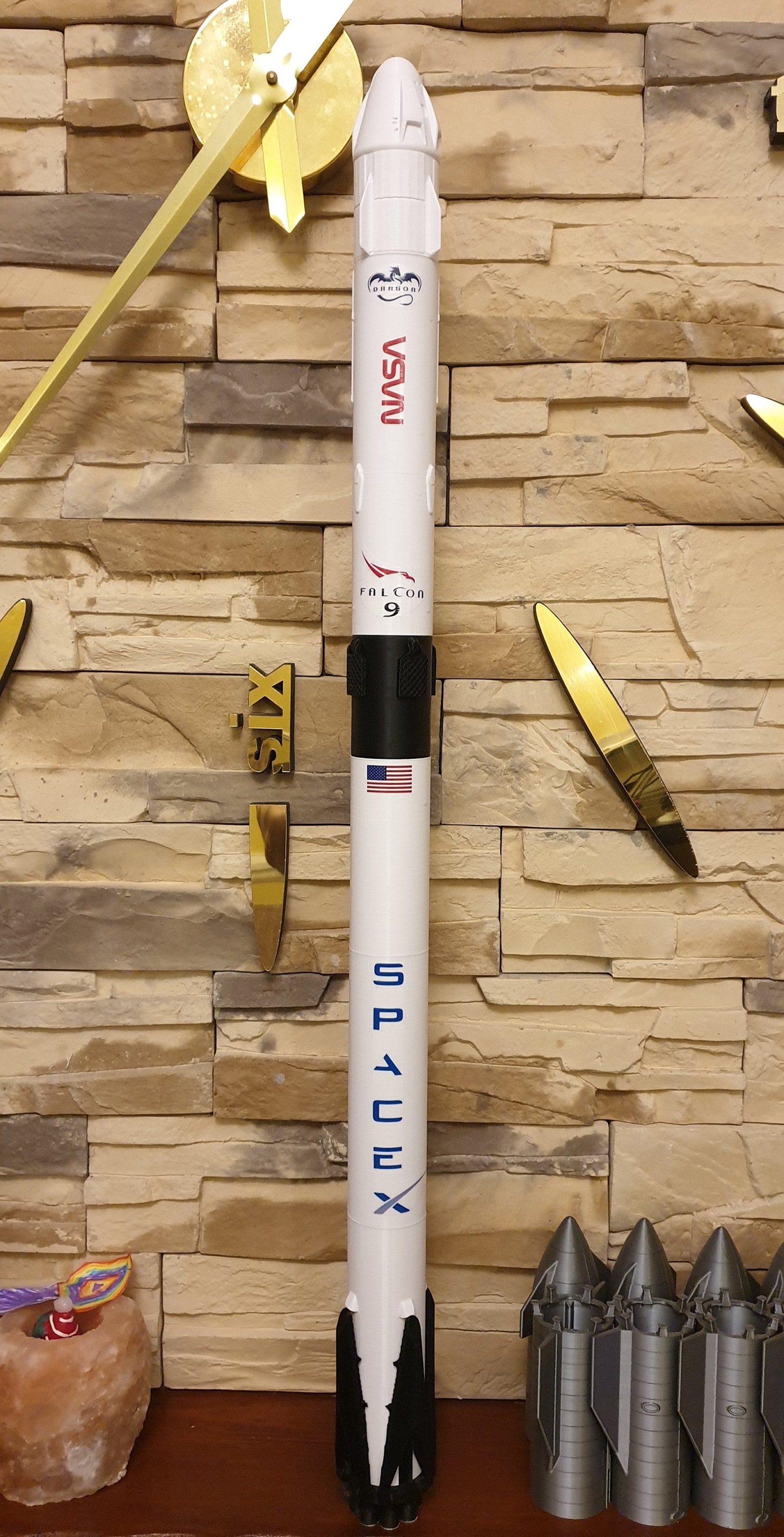 Spacex Falcon 9 With Dragon Capsule 1:76 Scale 84cm/33inch | Etsy