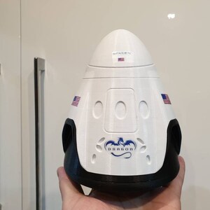 Spacex Falcon 9 Crew Dragon Capsule Decals - Labels Included. Fast ...