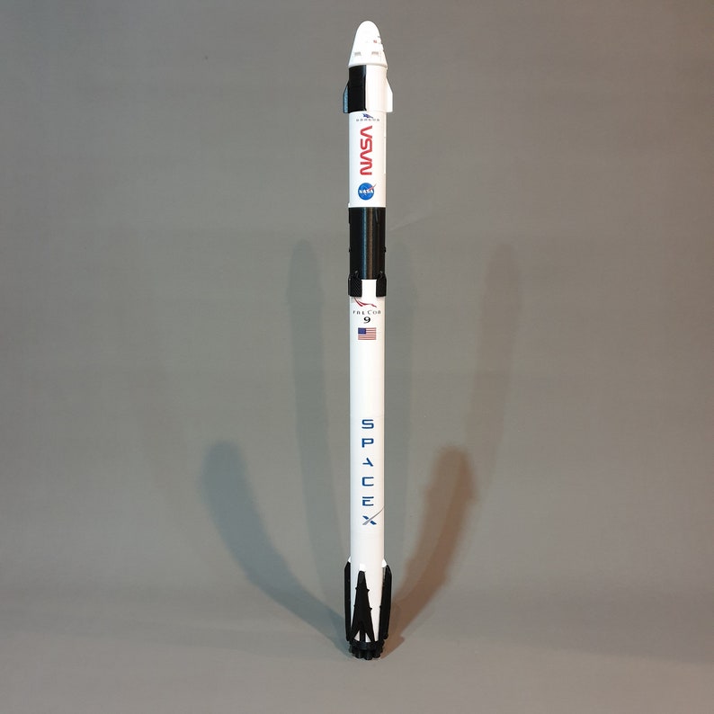 Spacex Falcon 9 With Dragon Capsule - 1:76 Scale 79cm/31inch Tall ...