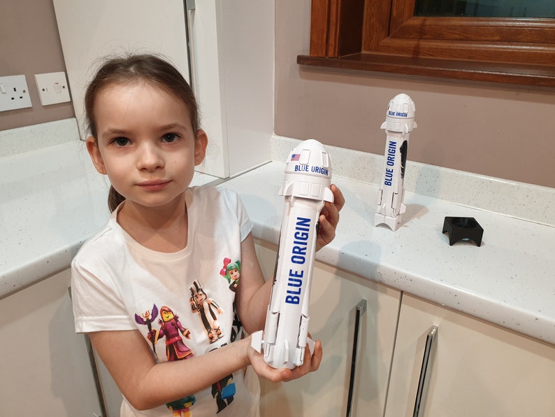 Blue Origin New Shepard 1:58 Scale Model Replica Made of - Etsy