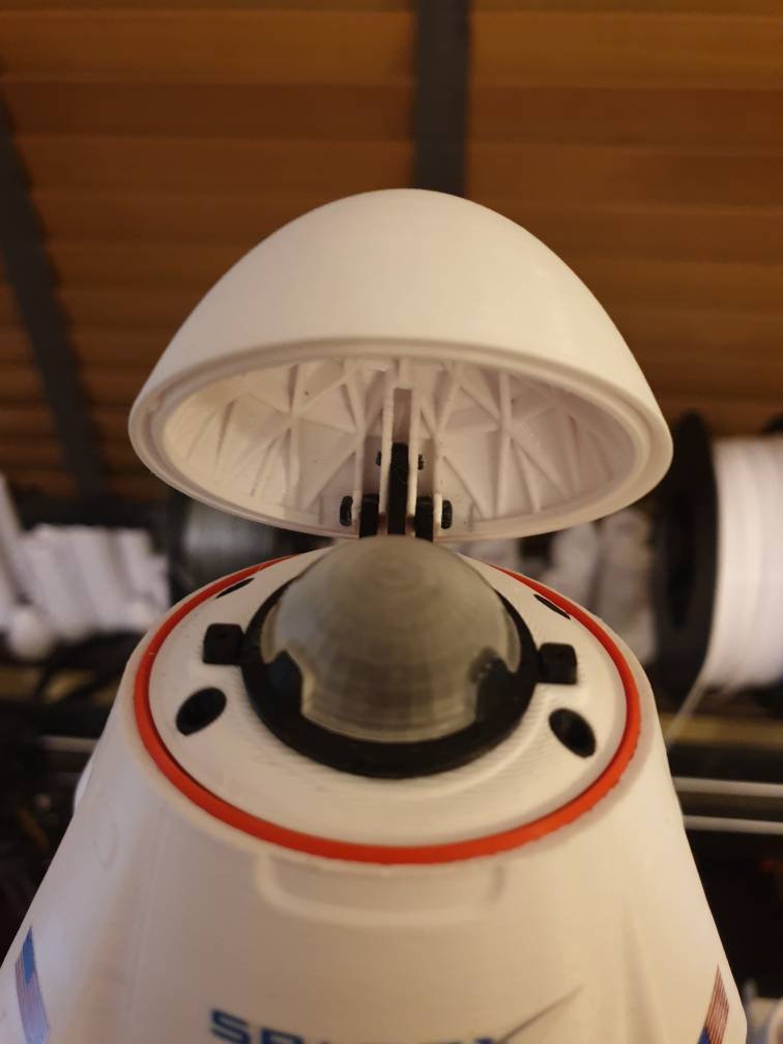 Spacex Crew Dragon Capsule With Trunk 6inch Top Cone Open - Etsy