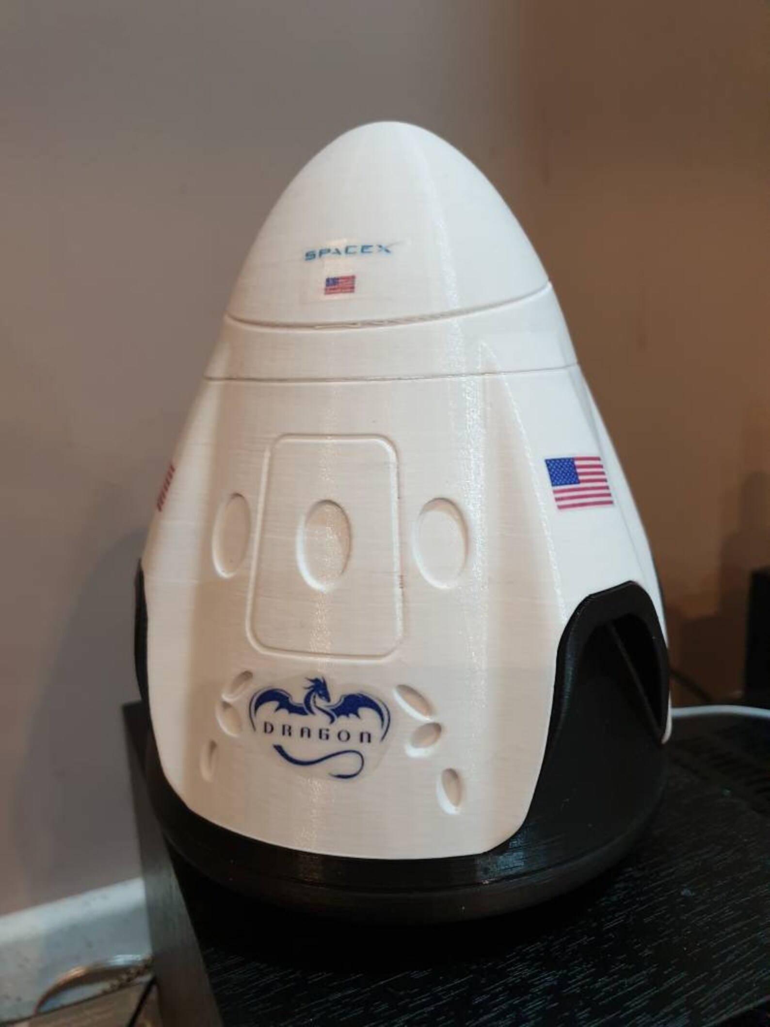 Spacex Falcon 9 Crew Dragon Capsule Decals Labels Included. - Etsy UK
