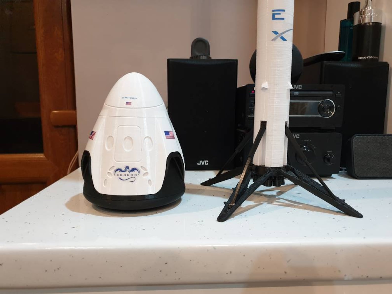 Spacex Falcon 9 Crew Dragon Capsule Decals - Labels Included. UK Seller ...