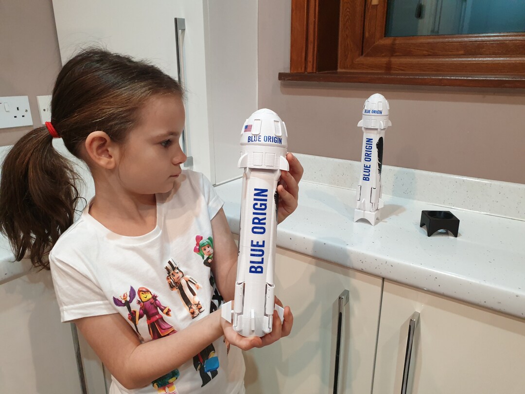 Blue Origin New Shepard - 1:58 Scale Model - Replica - Made of Plastic ...