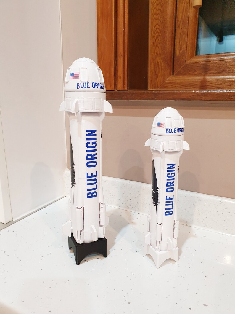 Blue Origin New Shepard 1:58 Scale Model Replica Made of - Etsy
