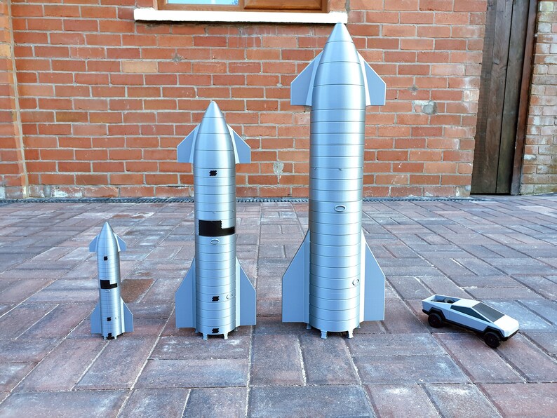 Spacex Starship SN8 SN9 SN10 SN11 SN15 Highly Detailed Model | 3D ...