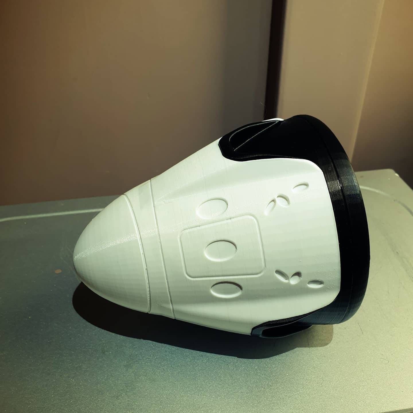 SpaceX Falcon 9 Crew Dragon Capsule Decals Labels included. | Etsy