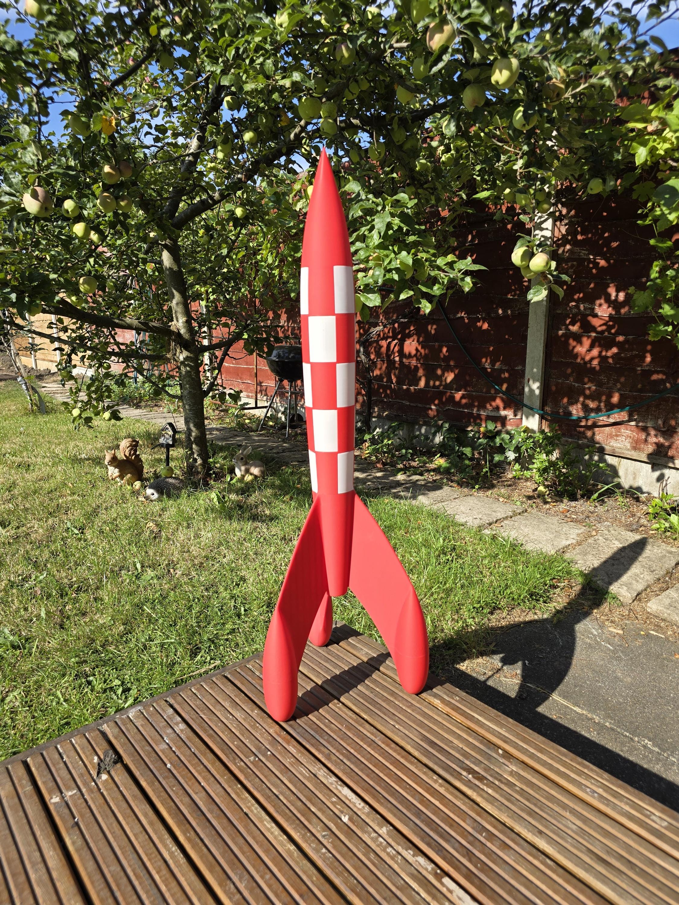 Tintin Moon Rocket Model – Destination Moon Collectible – Extra Large ...