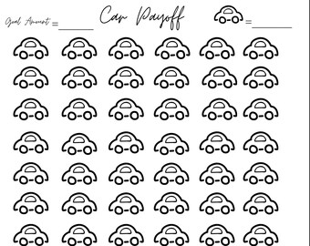 Car Pay off Tracker Template - Etsy