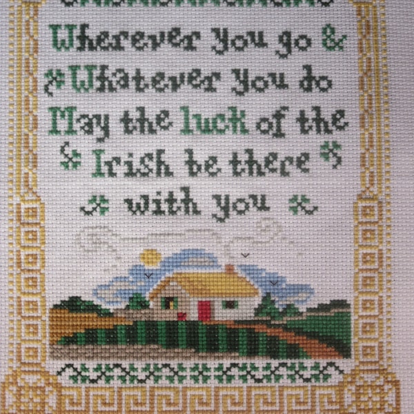 Irish Cross Stitch - Etsy