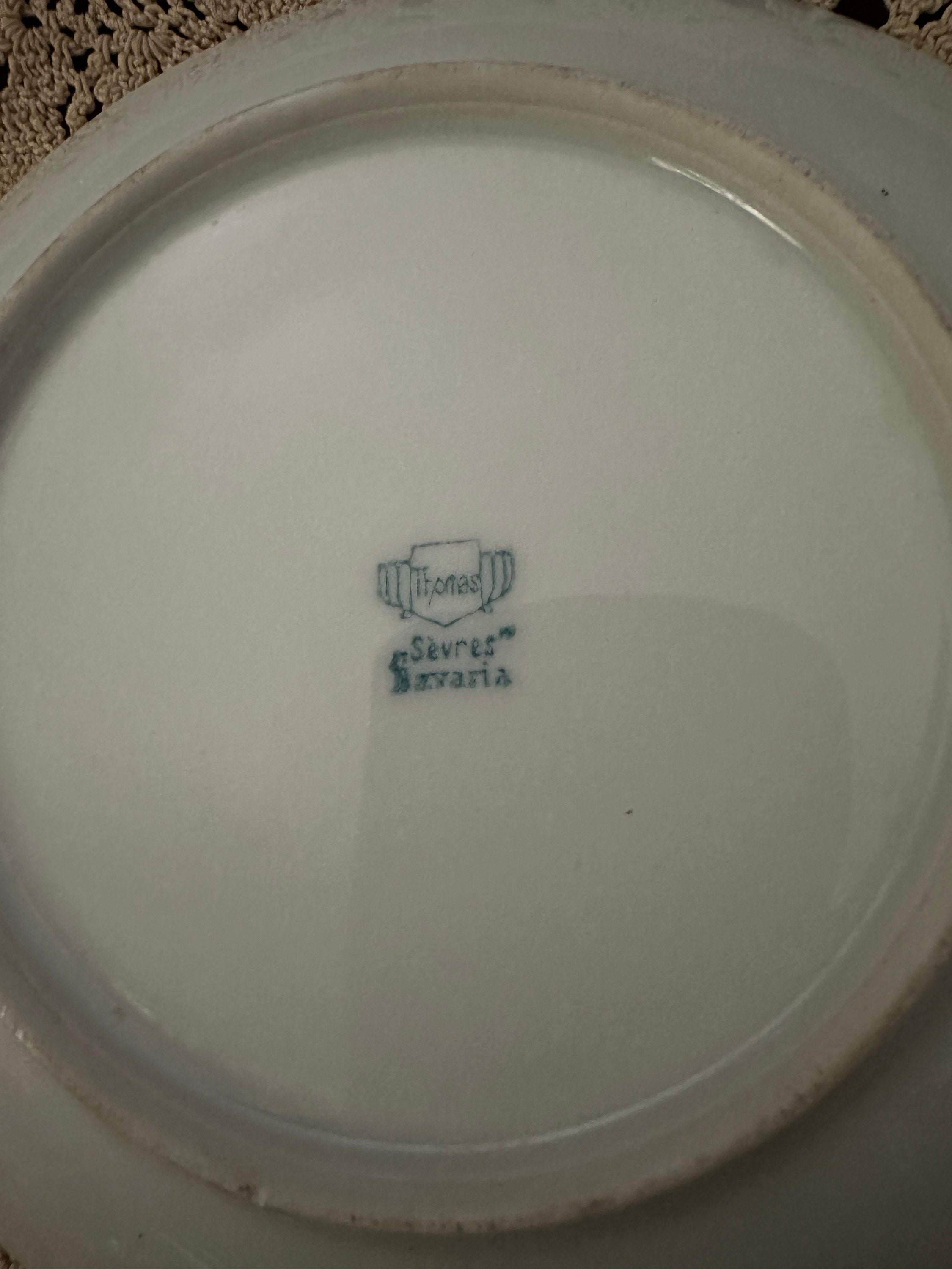 Antique Walter Wilson Hand Painted Porcelain Dish Pink Roses Cottage ...