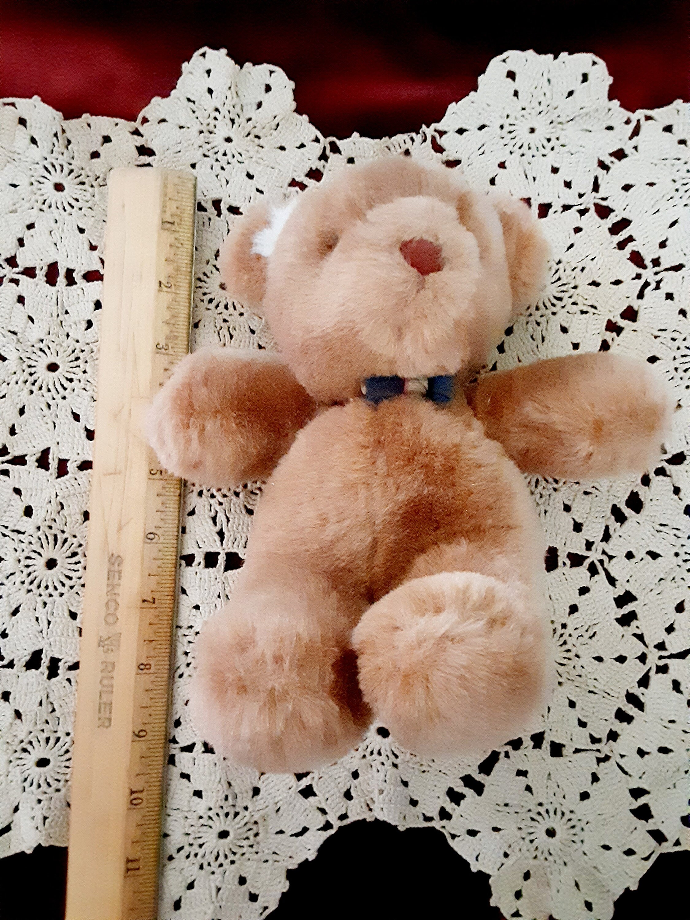 Vintage Gund Teddy Bear Bow Tie 1985 Reemplazo Etsy España