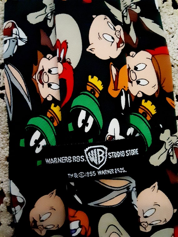 Vintage Looney Tunes Tie Taz Bugs Bunny Marvin Daffy … - Gem Vintage Looney Tunes Tie Taz Bugs Bunny Marvin Daffy … - Gem