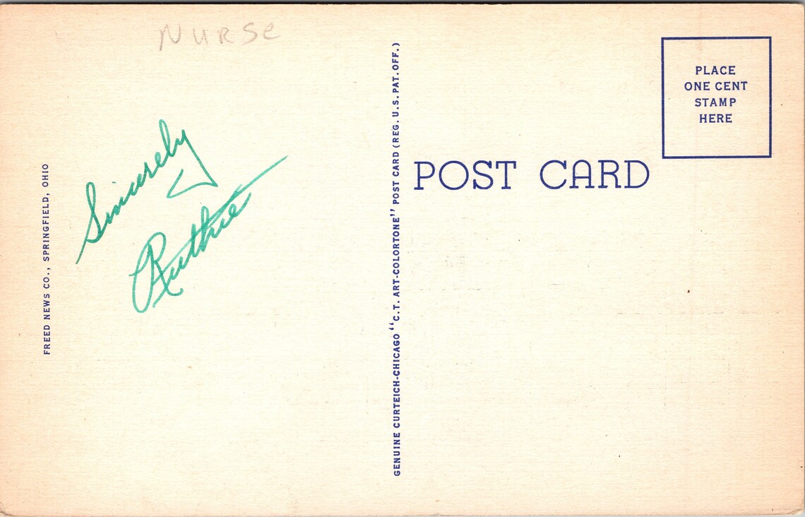 City Hospital & Nurses Home Springfield Ohio OH Linen Postcard L2 - Etsy