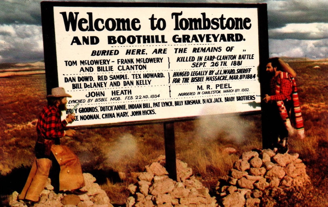 Tombstone Arizona Welcome to Tombstone & Boothill Graveyard Sign ...