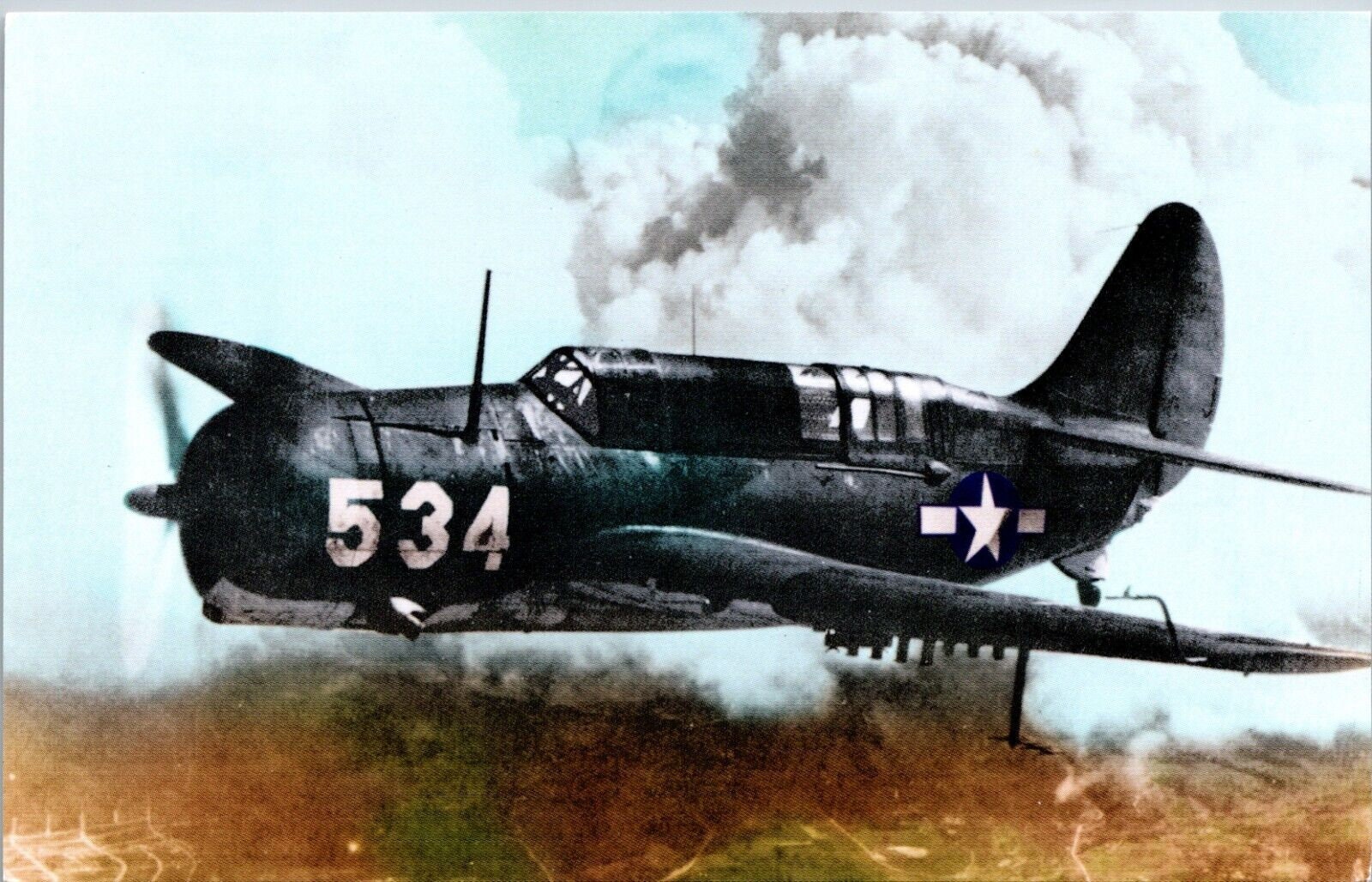 Curtiss SB2C Helldiver WWII Navy Dive Bomber Airplane Aircraft Airlines ...