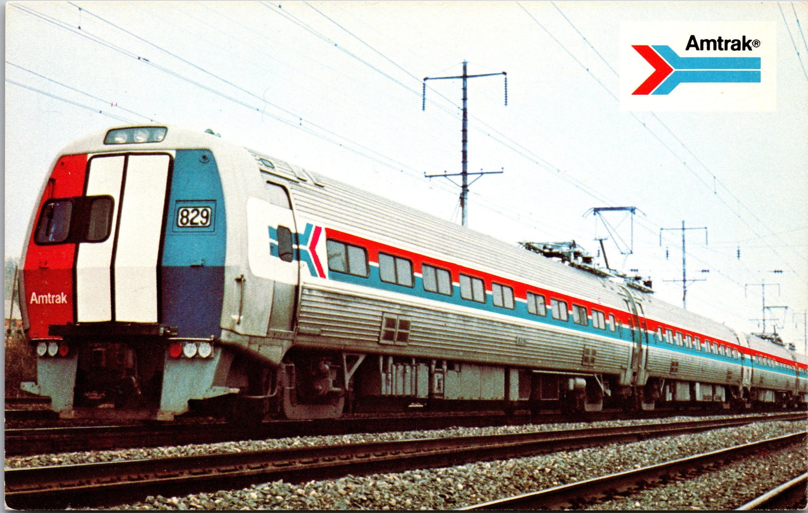 Amtrak Metroliner Passenger Train Postcard L2 - Etsy