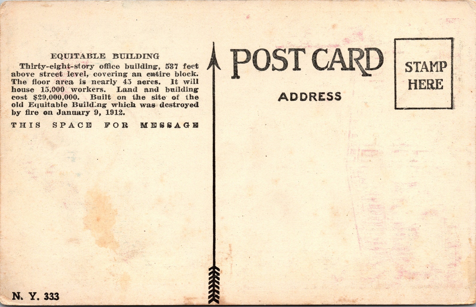 Equitable Office Building New York City NY Postcard L2 - Etsy