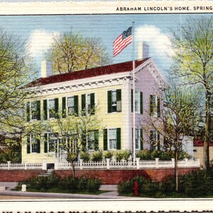 Abraham Lincoln Home House Springfield Illinois IL Linen - Etsy