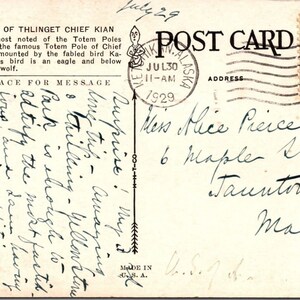 Ketchikan Alaska AK Totem Pole of Thlinget Chief Kian Postcard - Etsy