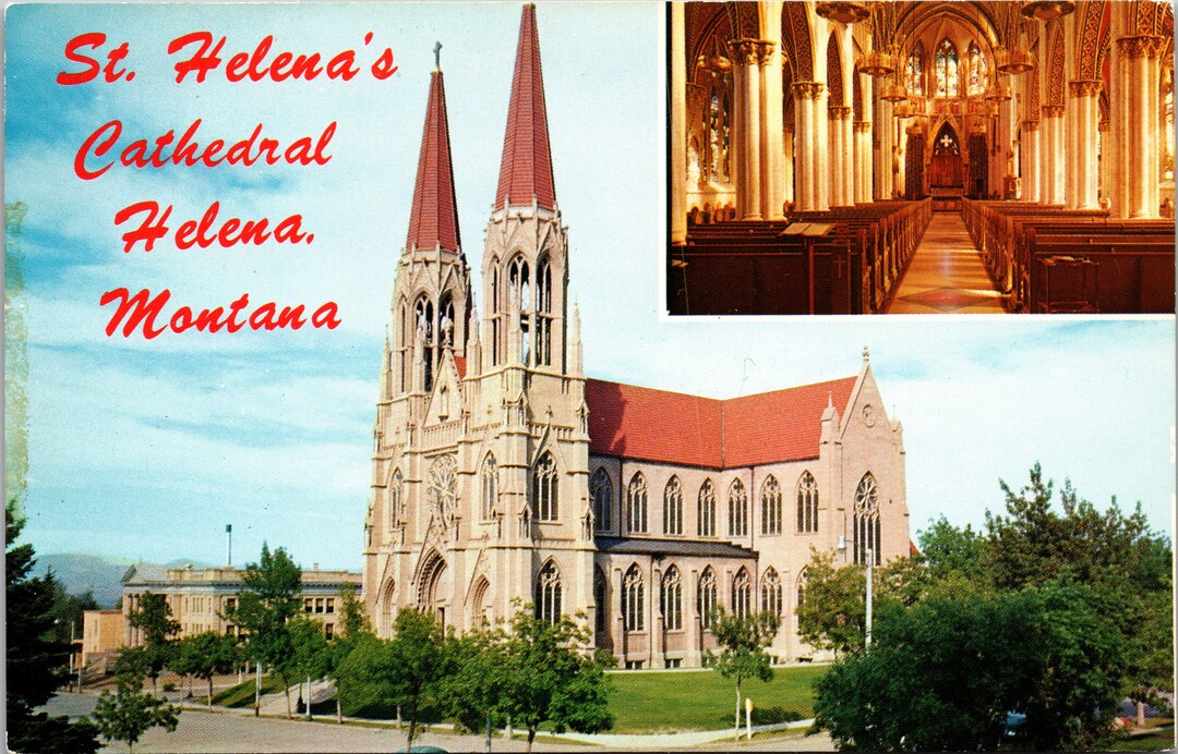 Helena Montana MT St Helenas Cathedral Postcard - Etsy