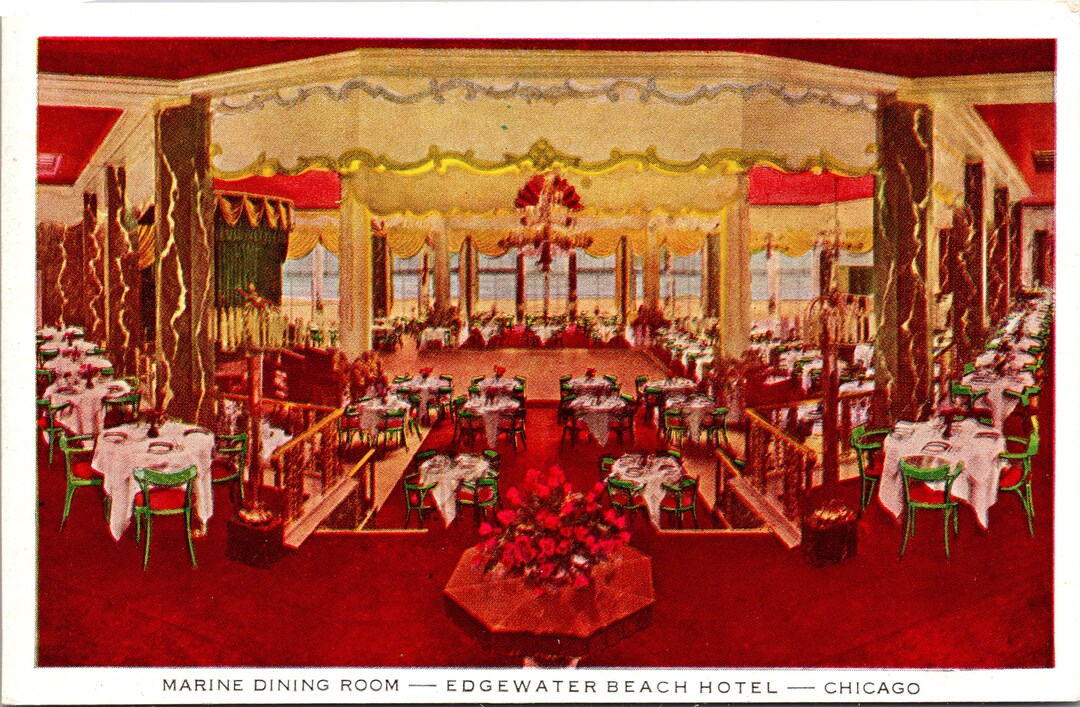 Marine Dining Room Edgewater Beach Hotel Chicago Illinois IL - Etsy