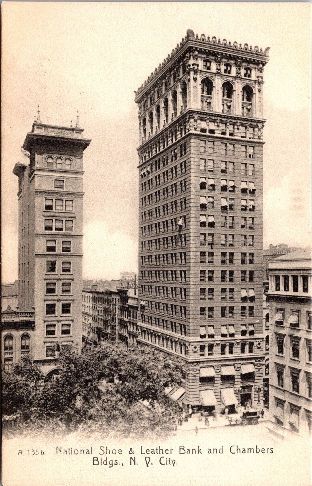 New York City NY National Shoe & Leather Bank and Chambers Buildings ...