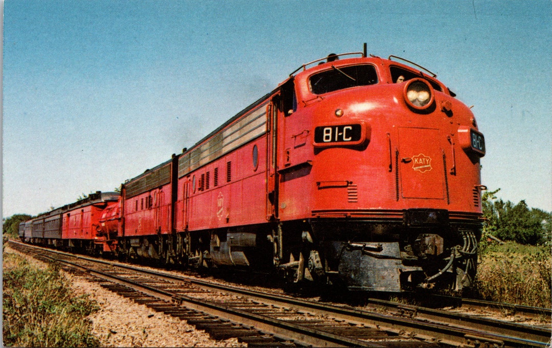 Katy 81-C Passenger Train Parsons Kansas KS 1968 Postcard L2 - Etsy